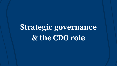 Rise of the CDO and strategic data governance - Semarchy