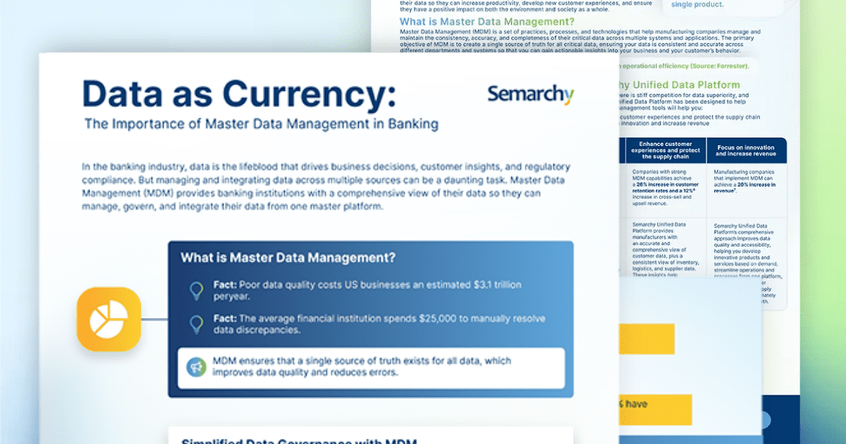 Data as currency in finance - Semarchy