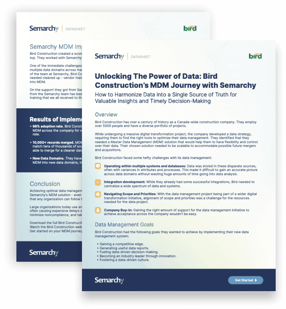 Unlocking The Power of Data: Bird Construction’s MDM Journey with ...